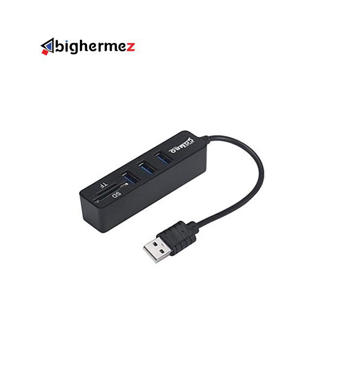 هاب و رم ریدر USB ایکس پی پروداکت مدل XP-HC834B | آبی قرمز