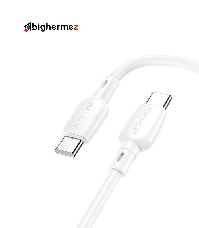 کابل شارژ دوسر TYPE-C 60W بروفون مدل BX93 به طول 1 متر | آبی قرمز